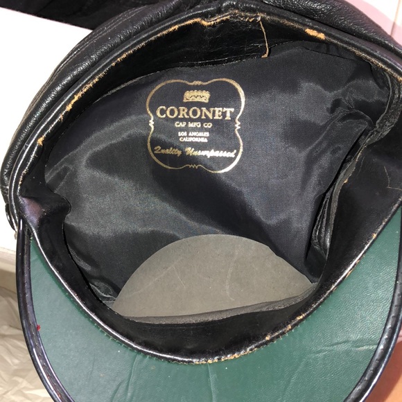 CORONET | Accessories | Vintage Coronet Cap Structured Page Boy Cop Hat ...